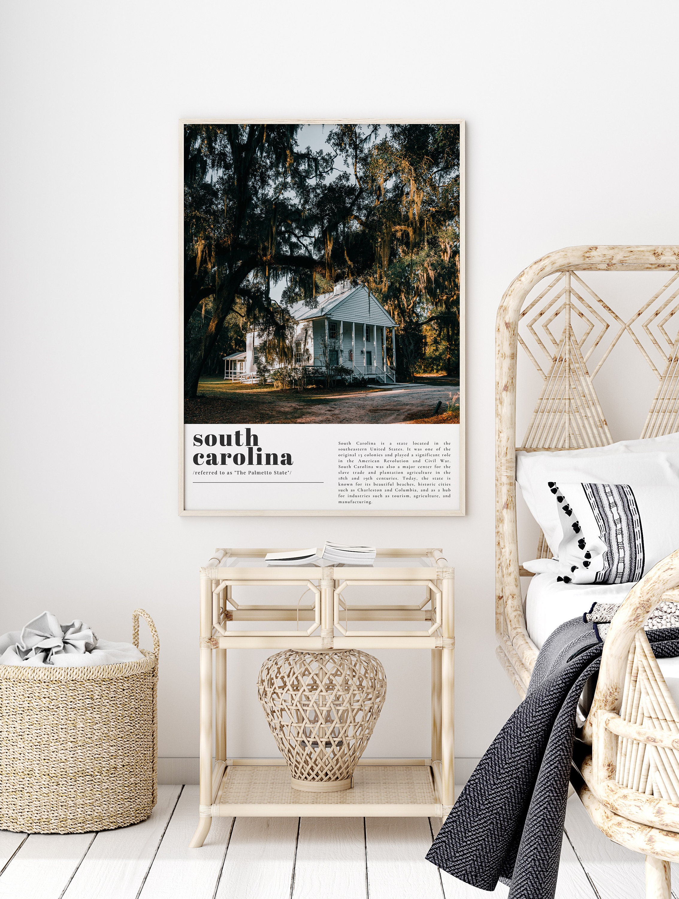 South Carolina Travel Print, South Carolina Travel Poster, South ...