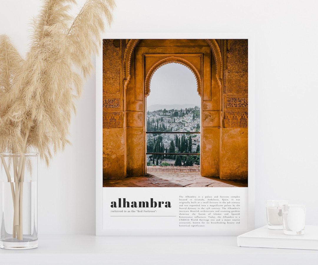 Alhambra Travel Print, Alhambra Wall Art, Alhambra Photography ...