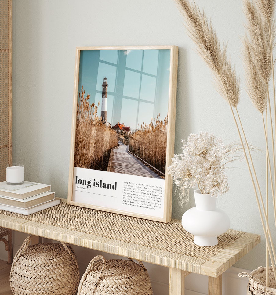Long Island Travel Print Long Island Wall Art Long Island - Etsy
