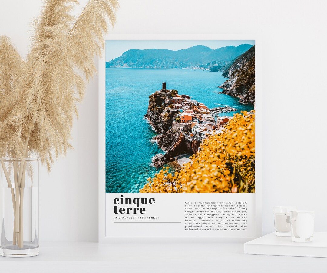 Cinque Terre Travel Print Wall Art Cinque Terre Photo Cinque Terre Wall ...