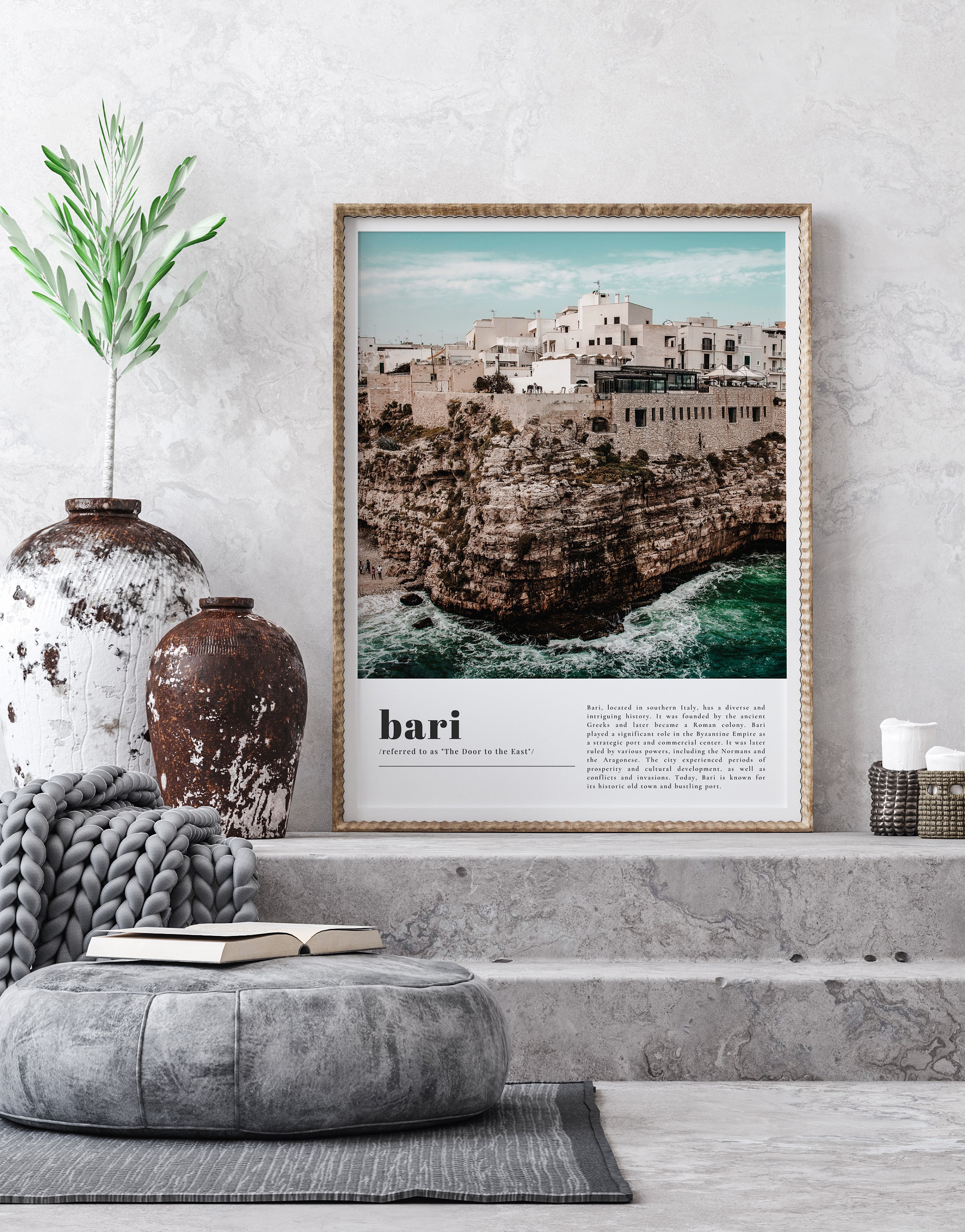 Bari Travel Print Wall Art Bari Photo Bari Wall Hanging Home Décor Bari ...