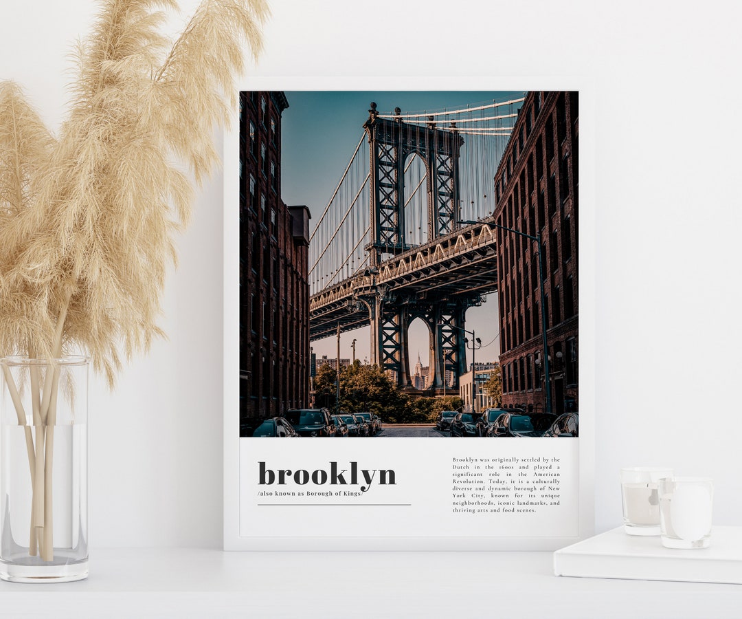 Brooklyn Travel Print, Brooklyn Wall Art, Brooklyn Photography ...