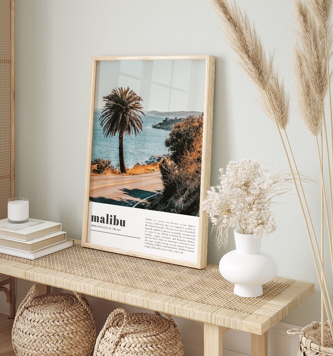 Malibu Travel Print, Malibu Art, Malibu Wall Art, Malibu Poster, Malibu ...