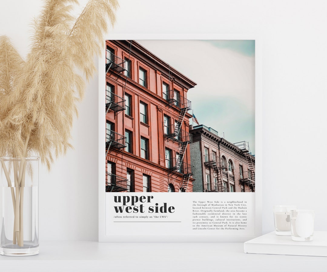 Upper West Side Travel Print Wall Art Upper West Side Photo Upper West ...