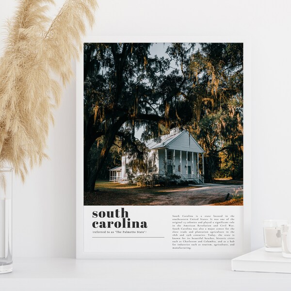 South Carolina Print - Etsy