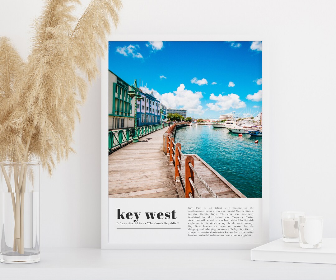 Key West Travel Print Wall Art Key West Photo Key West Wall Hanging ...