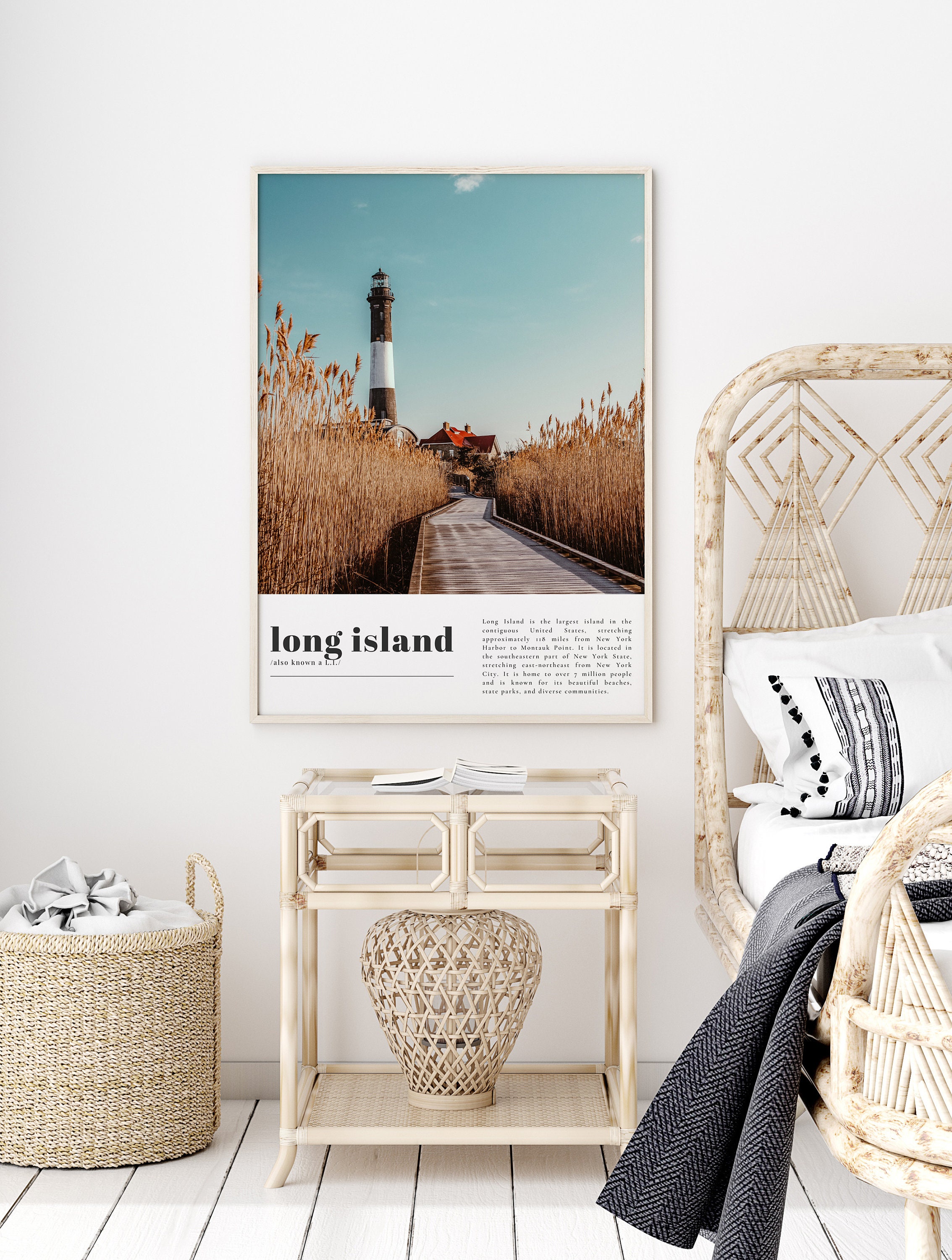 Long Island Travel Print Wall Art, Long Island Wall Hanging Home Décor ...