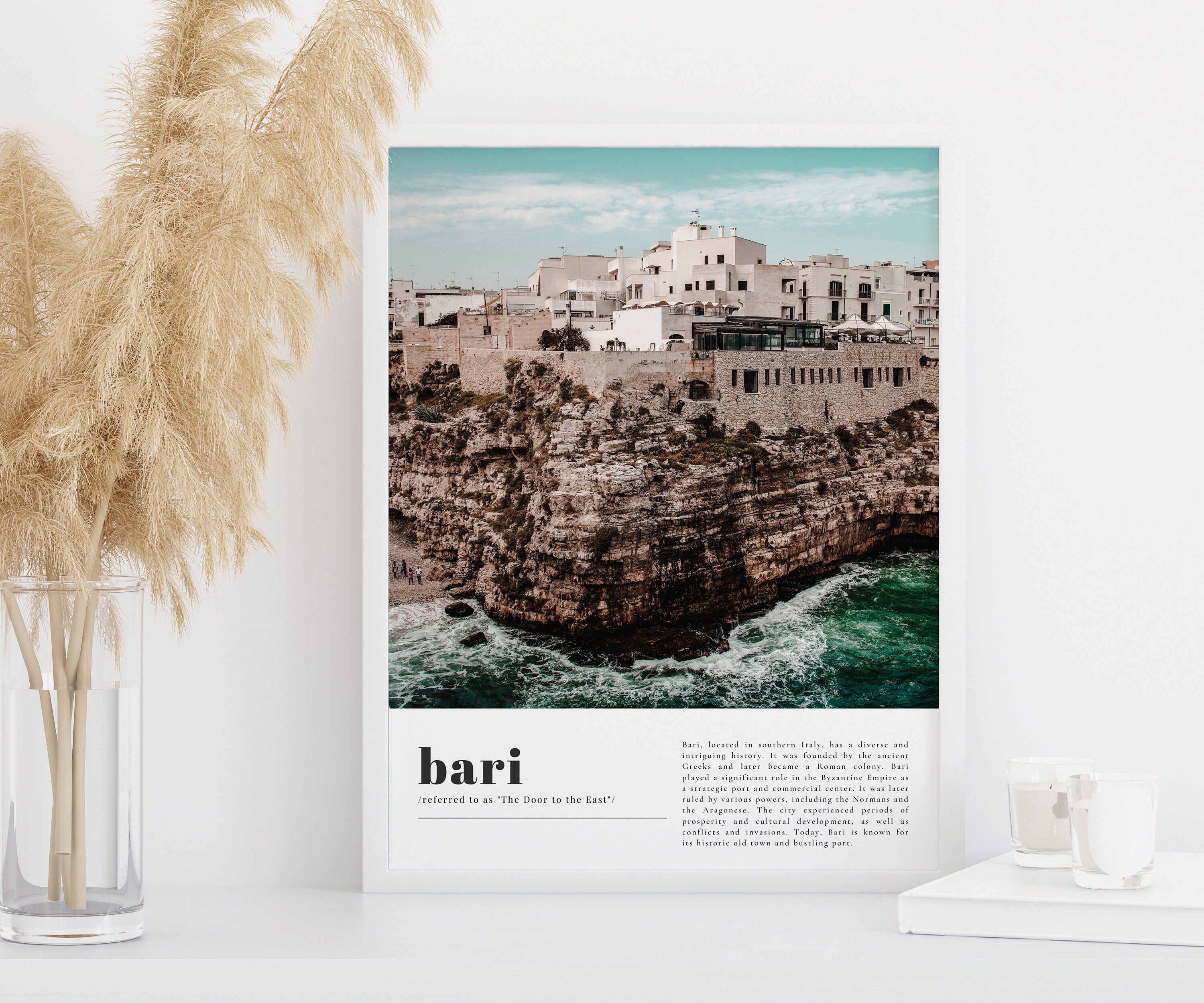 Bari Travel Print Wall Art Bari Photo Bari Wall Hanging Home Décor Bari ...