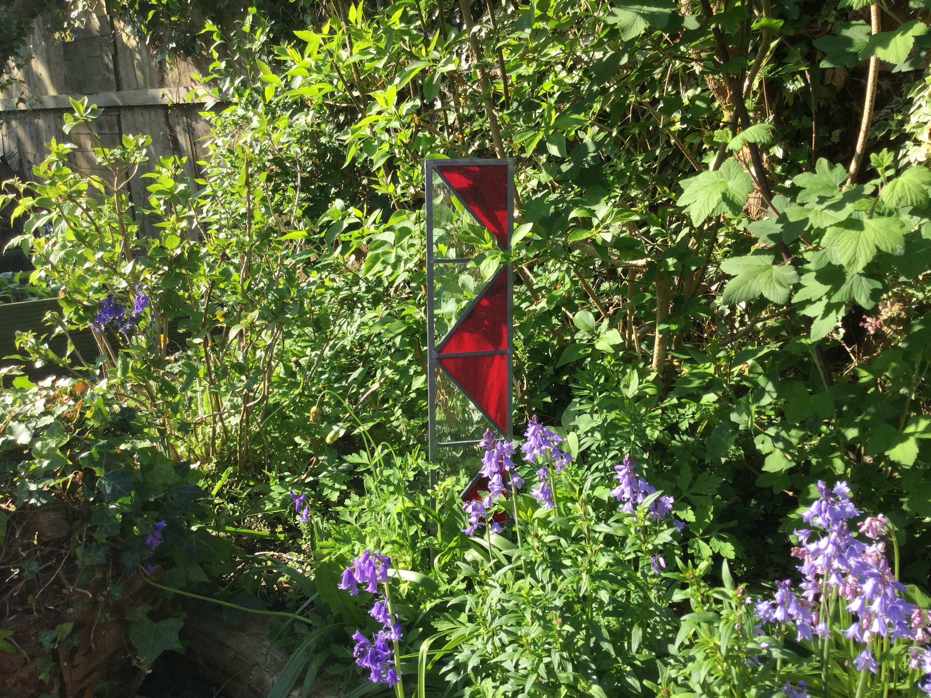 Stained Glass Garden Sculpture - Etsy