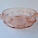 Bagley Marine Glass Bowl Pink Art Deco Glass Bowl Large Depression ...