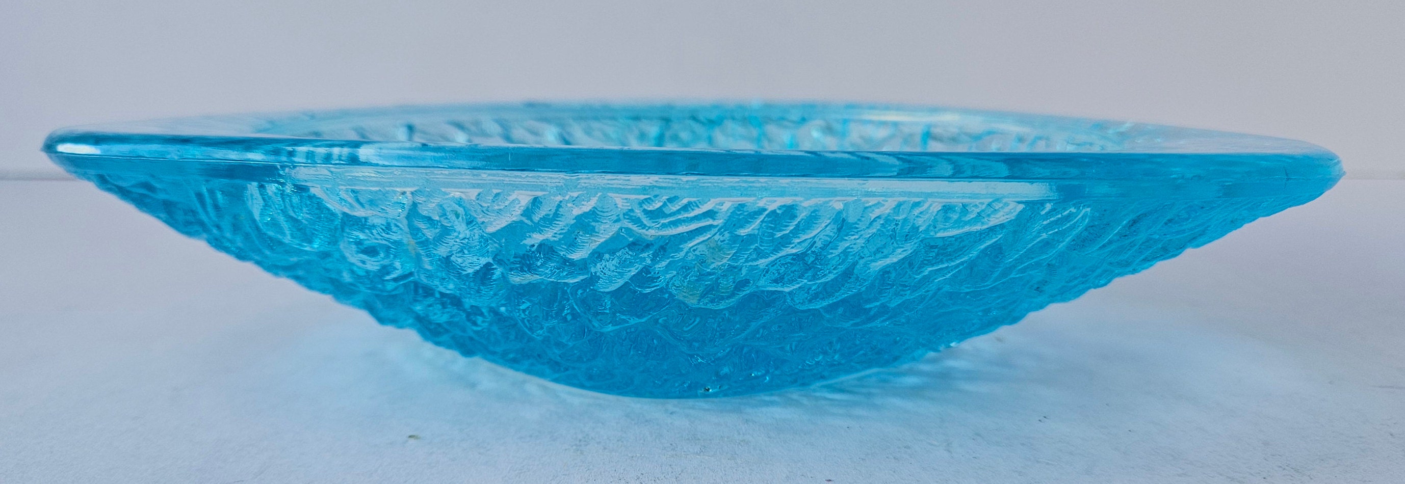 Vintage Davidson Blue Glass Bowl Vintage Blue Glass Bowl or Ashtray ...