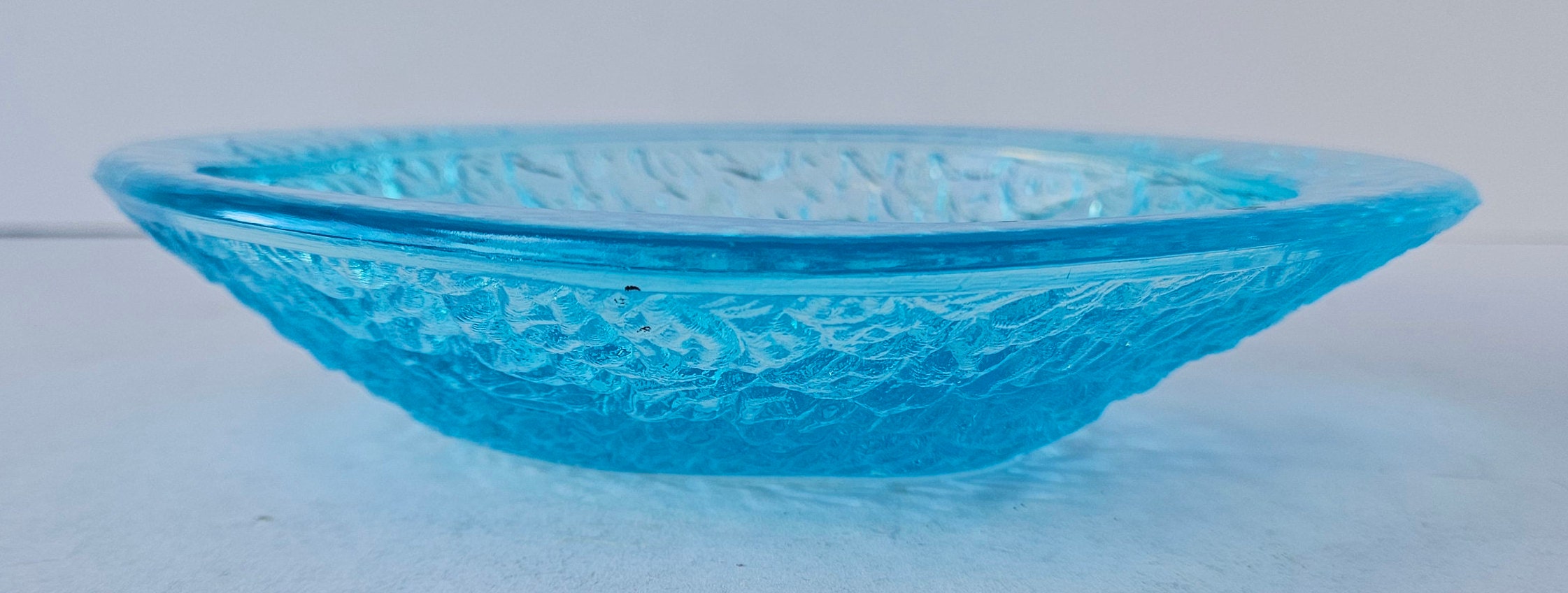 Vintage Davidson Blue Glass Bowl Vintage Blue Glass Bowl or Ashtray ...