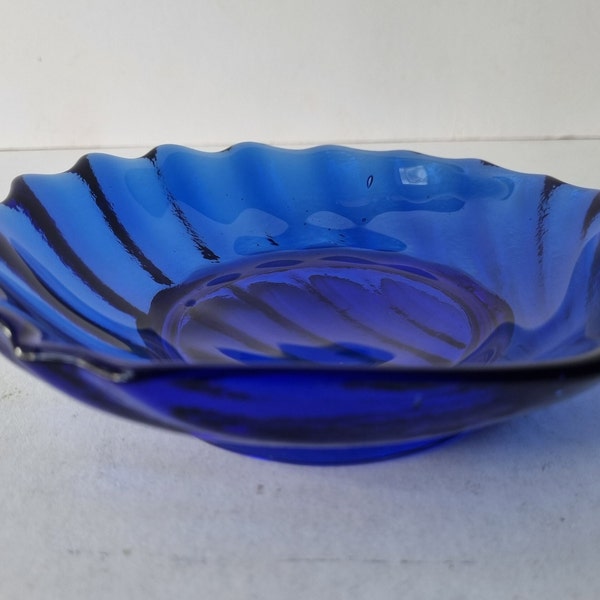 Blue Glass Dish - Etsy