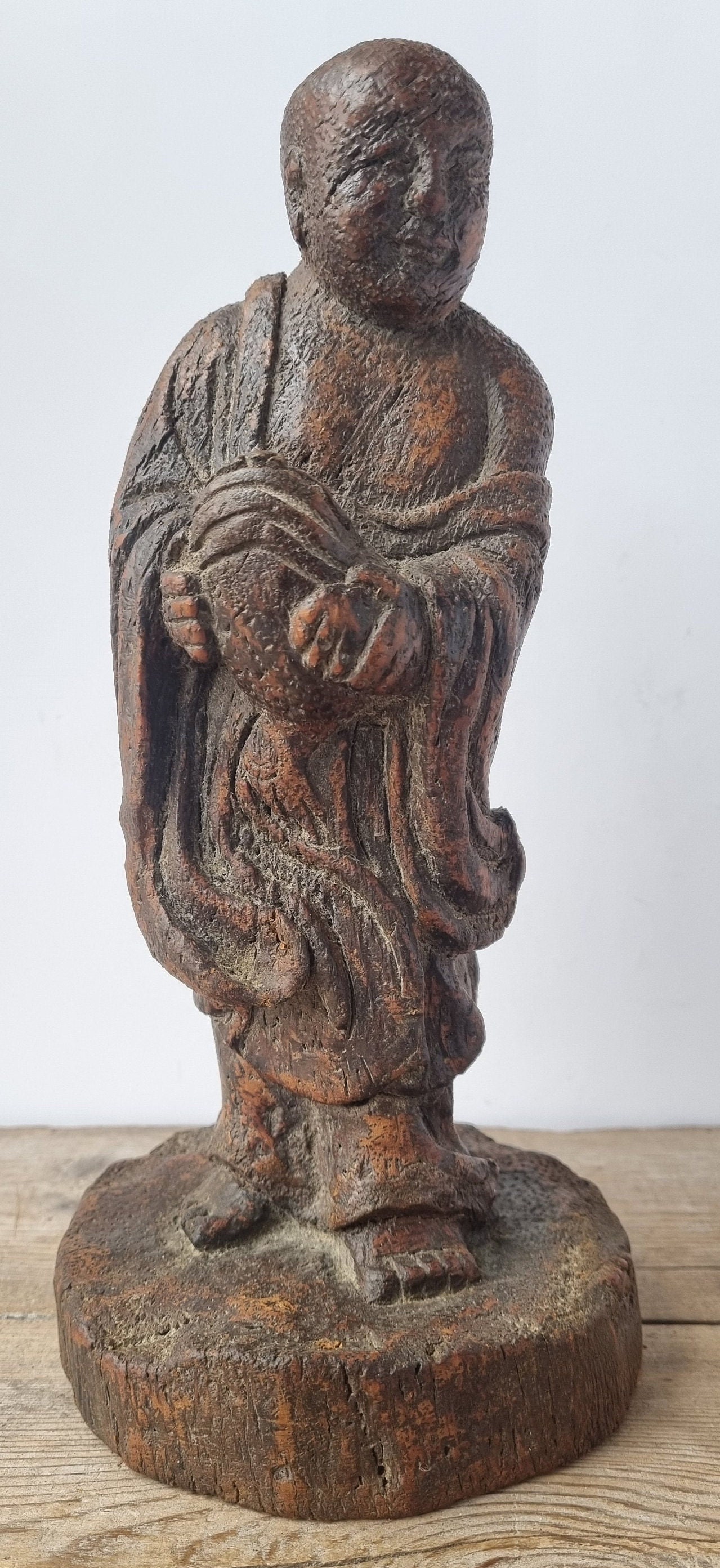 Antique Chinese Bamboo Root Carving of Buddha Ming Dynasty Bamboo Root ...