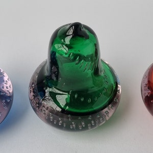 Vintage Glass Pear Paperweights: Controlled Bubble Sommerso Style - Etsy