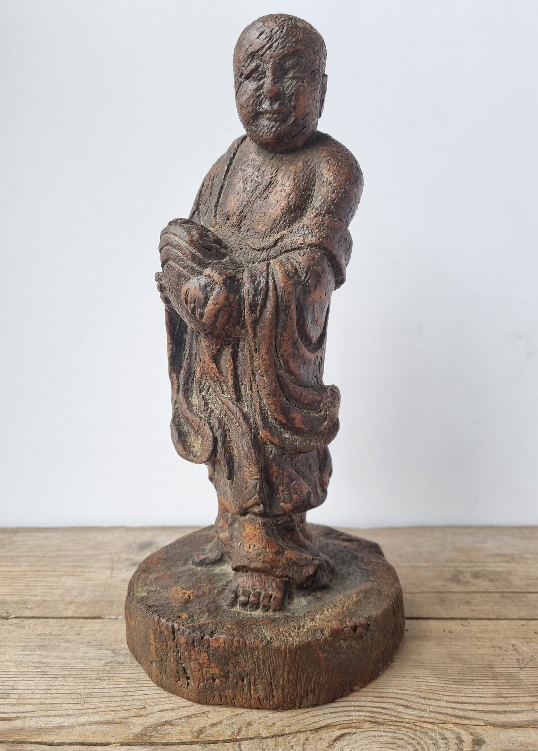 Antique Chinese Bamboo Root Carving of Buddha - Ming Dynasty Bamboo ...