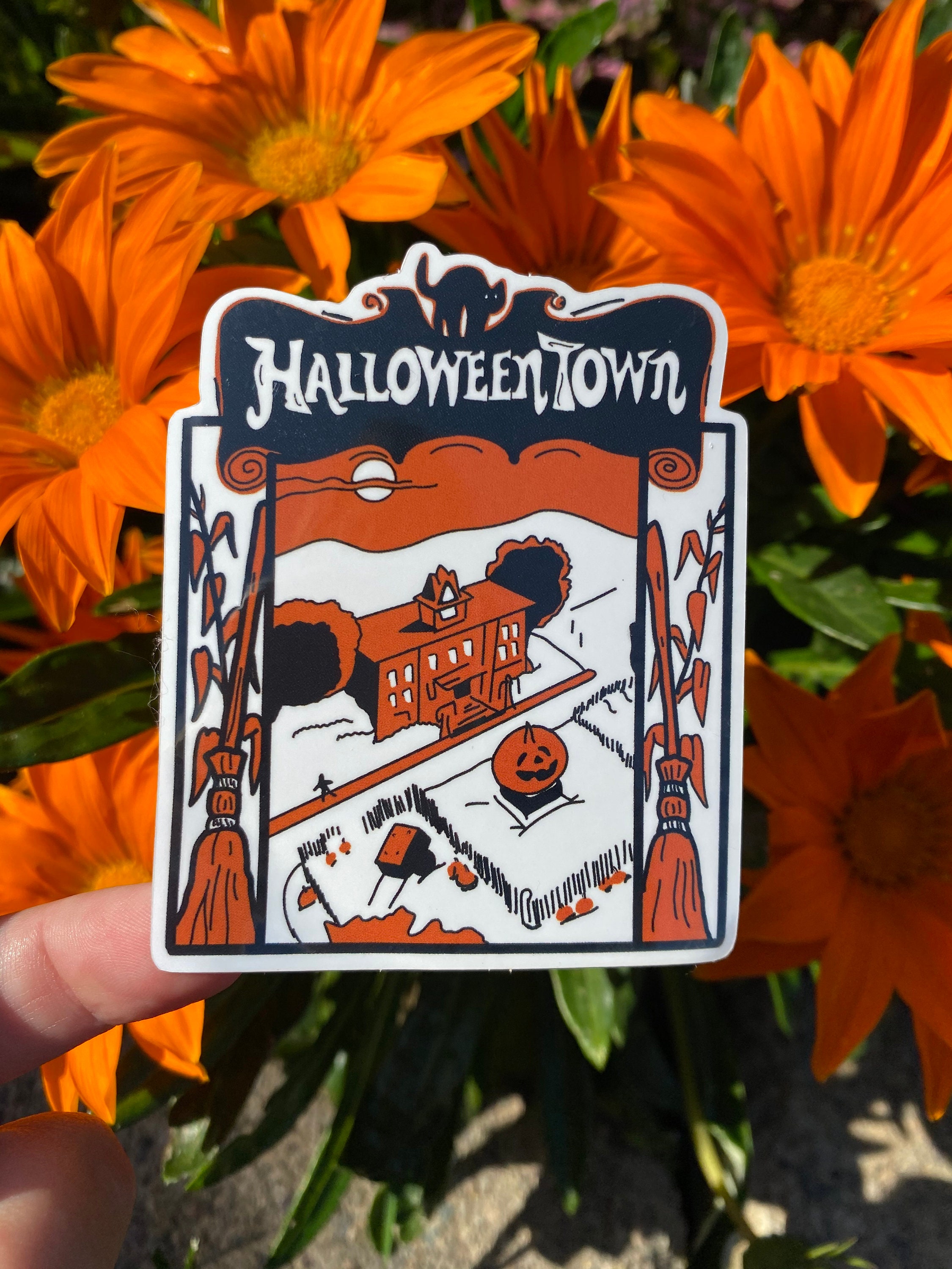 Papercraft Halloweentown inspired waterproof sticker Scrapbooking etna ...
