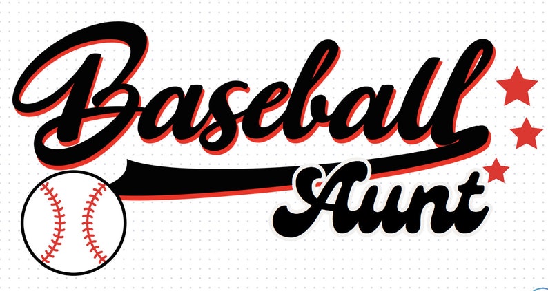 Baseball Aunt Png - Etsy