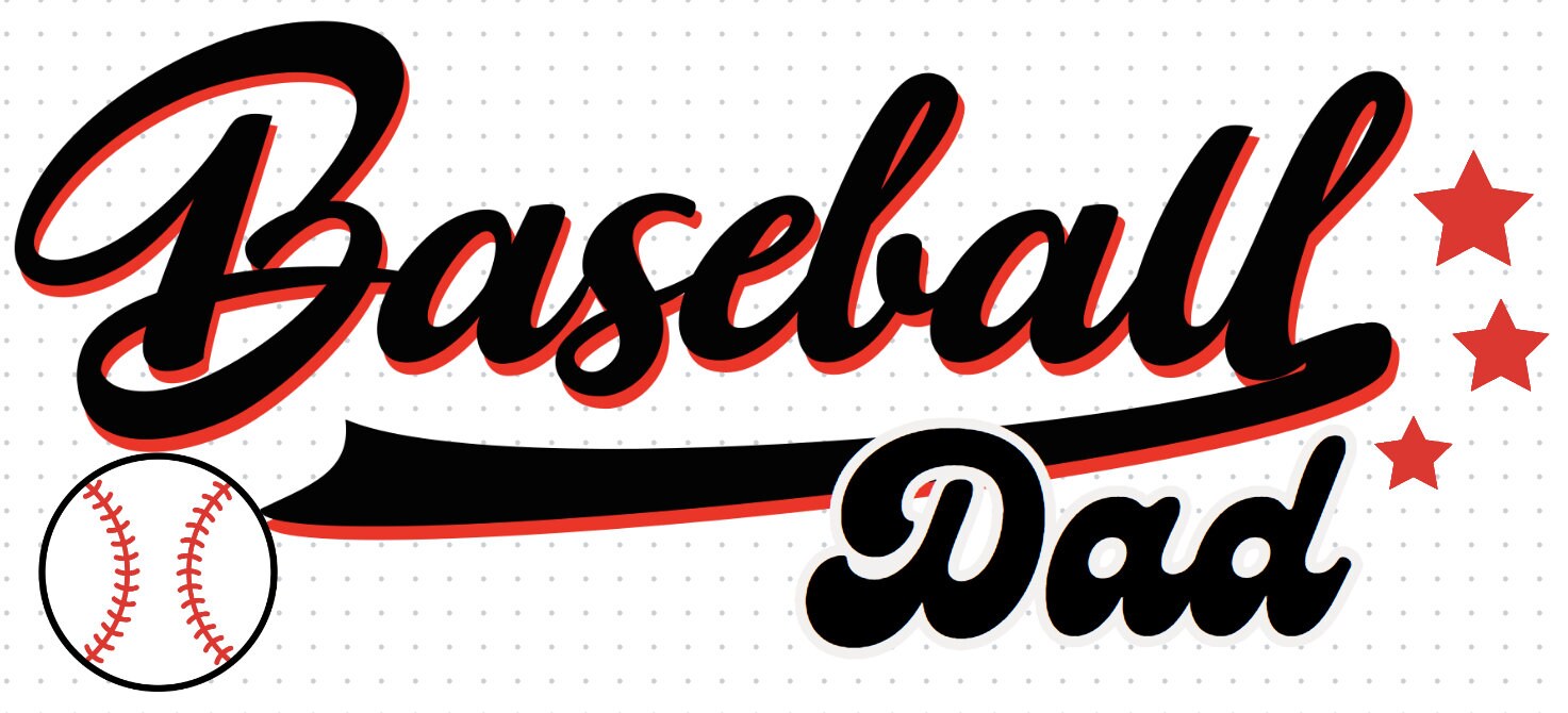 Baseball Dad PNG - Etsy