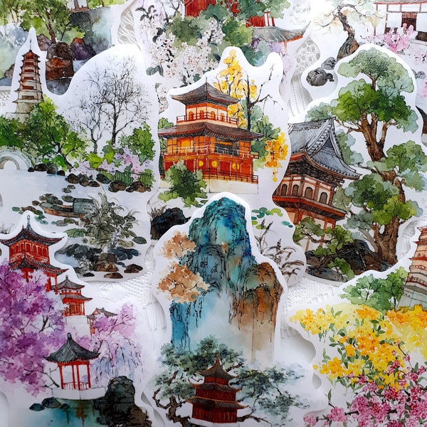 Chinese Stickers - Etsy