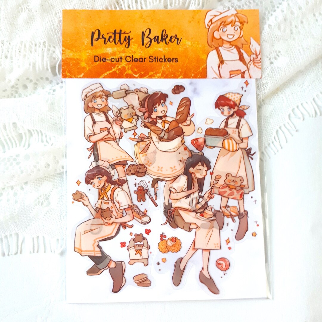Pretty Baker Die Cut Transparent Stickers Decal DIY Bullet - Etsy
