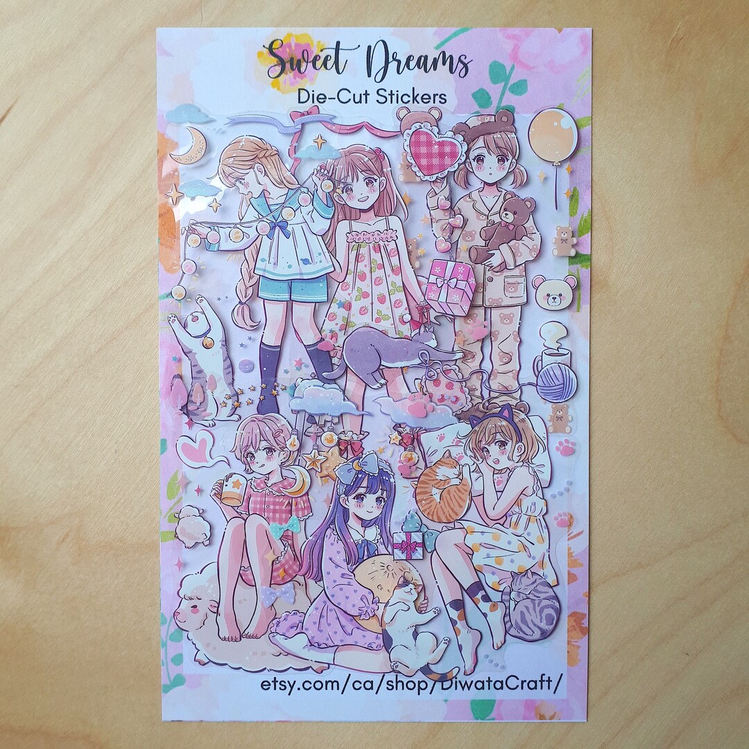 Sweet Dreams Die-cut Stickers Decal Scrapbook Bullet Journal - Etsy
