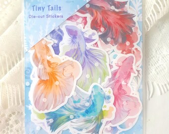 Tiny Fish Stickers - Etsy