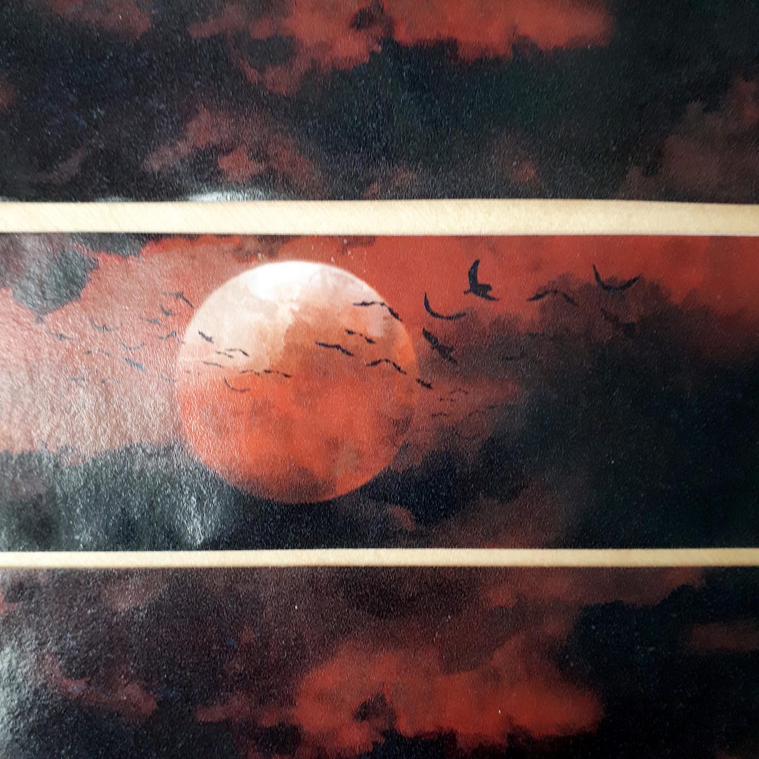 Blood Moon Washi Sticker Tape - Weirdcore Occult Horror Halloween ...