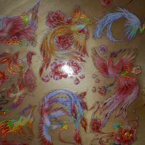 Descent of the Divine Beast Crystal Die Cut Stickers Mythical Beasts ...