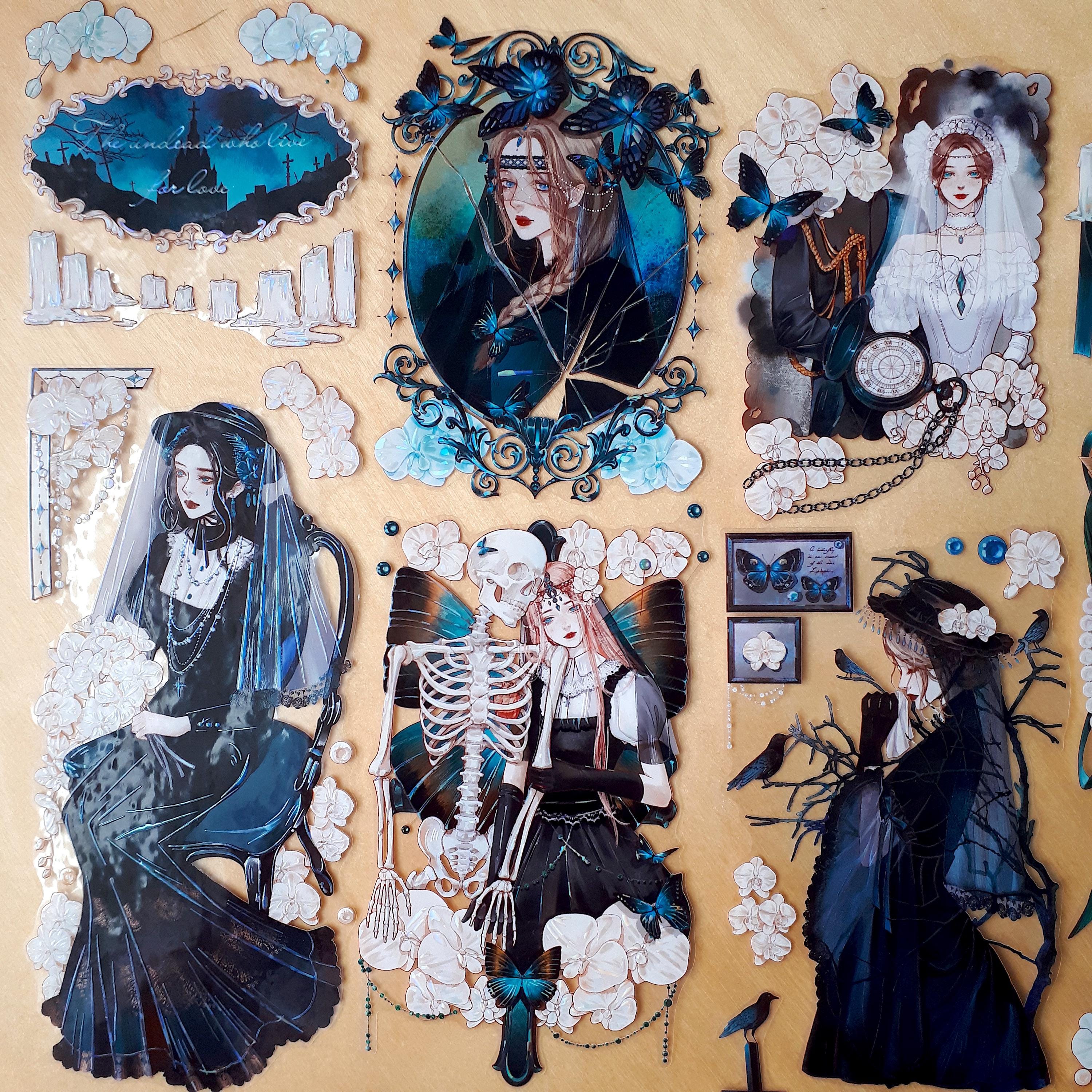 Feast of Greed Crystal Die-cut Stickers - Scrapbook Journal DIY ...
