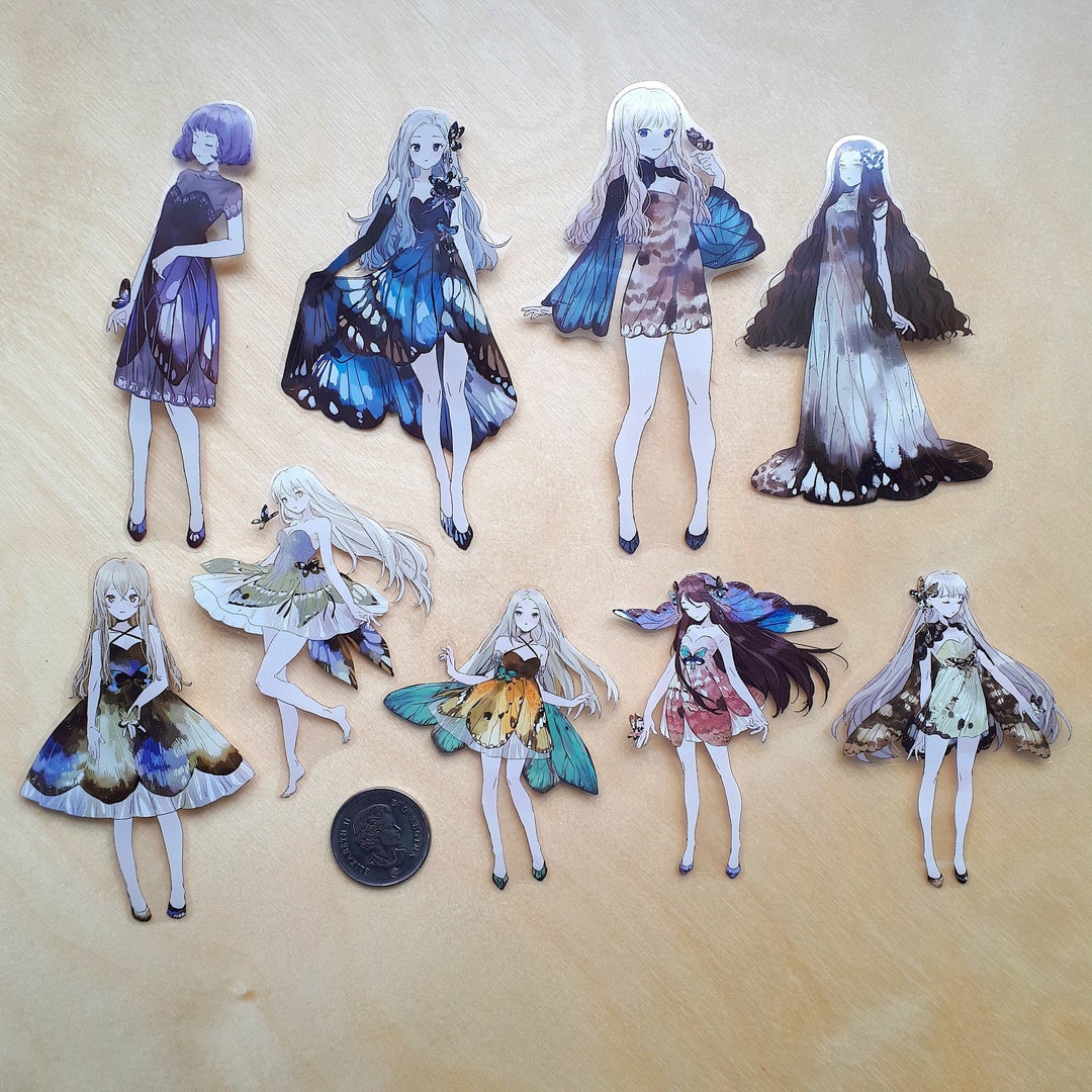 Madam Butterfly Die-cut Stickers Decal DIY Scrapbook Bullet Journal ...