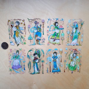 Madam Butterfly Die-cut Stickers Decal DIY Scrapbook Bullet Journal ...