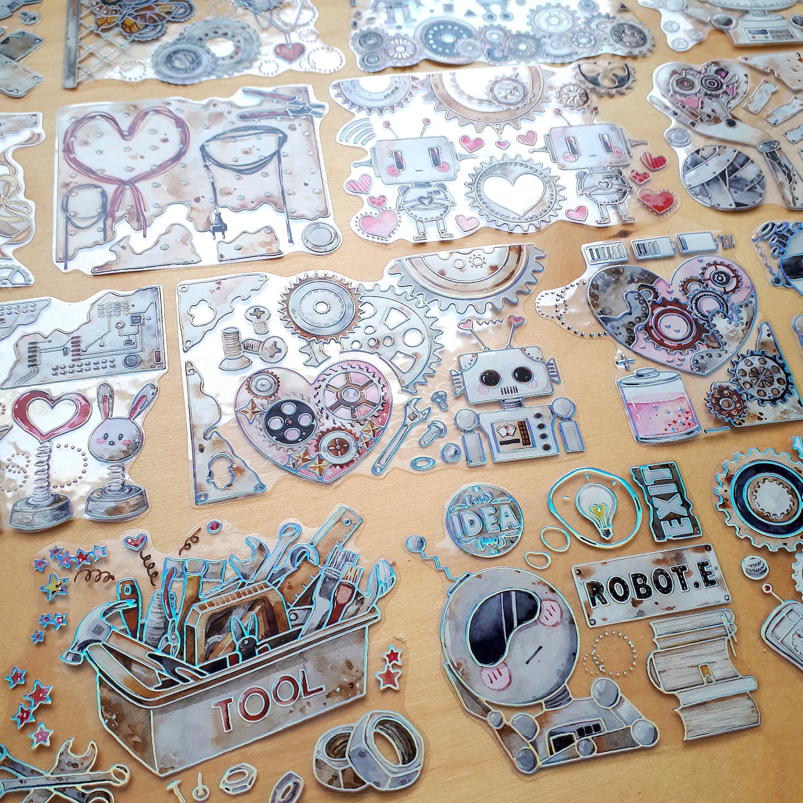 Cybernetic Muse Diecut Stickers - Journal Scrapbook - Futuristic ...