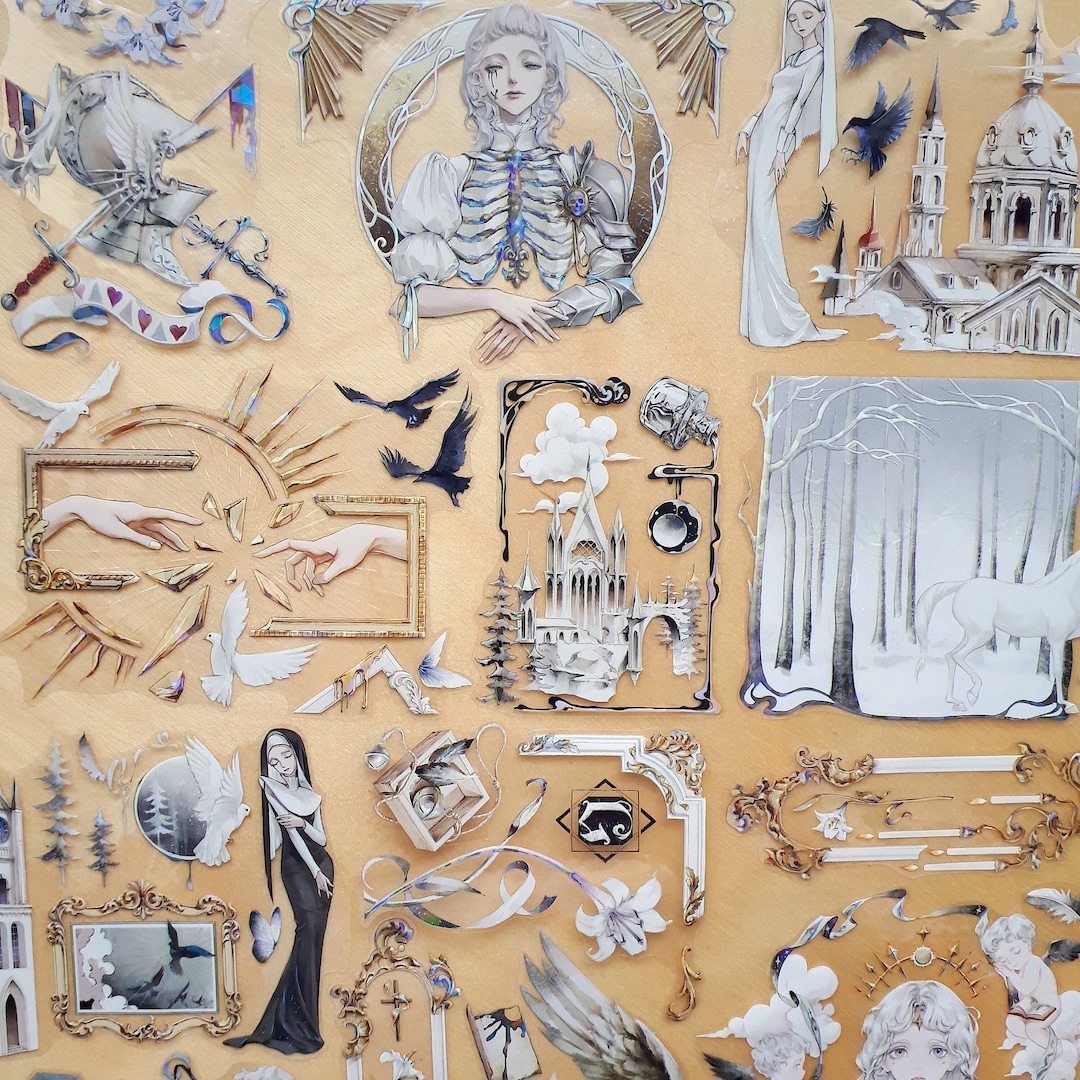 Throne of Judgment Crystal Diecut Stickers - Weirdcore Gothic ...