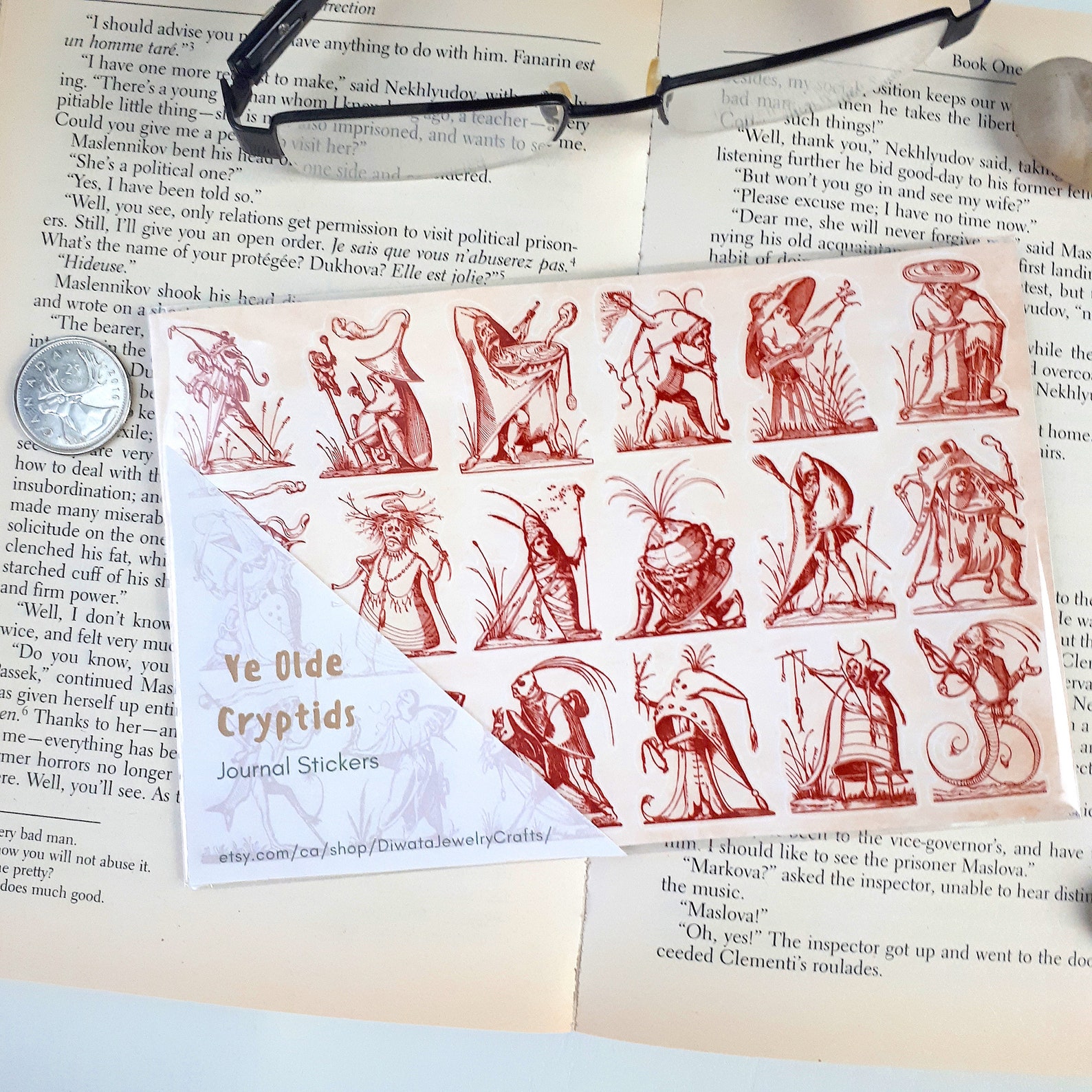 Ye Olde Cryptids Planner Sticker Sheet Waterproof Vinyl - Journal ...