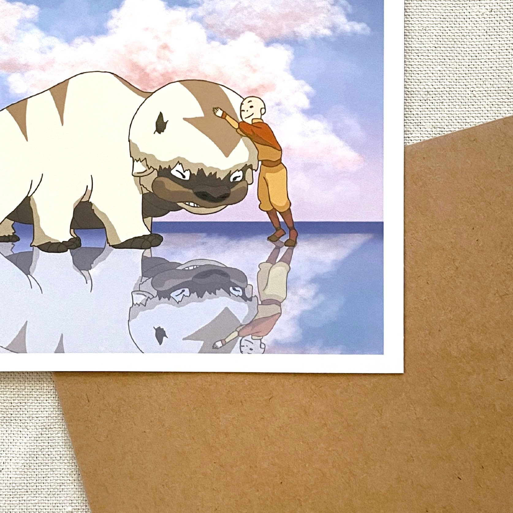 Baby Appa and Aang Art Print / Appa Print / ATLA Poster/ | Etsy