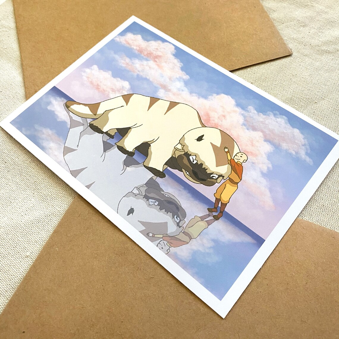 Baby Appa and Aang Art Print / Appa Print / ATLA Poster/ | Etsy