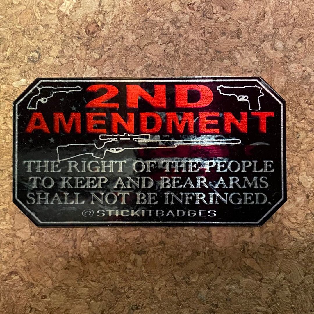 2nd Amendment Right Metal Vehicle Badge Decal the Right of - Etsy