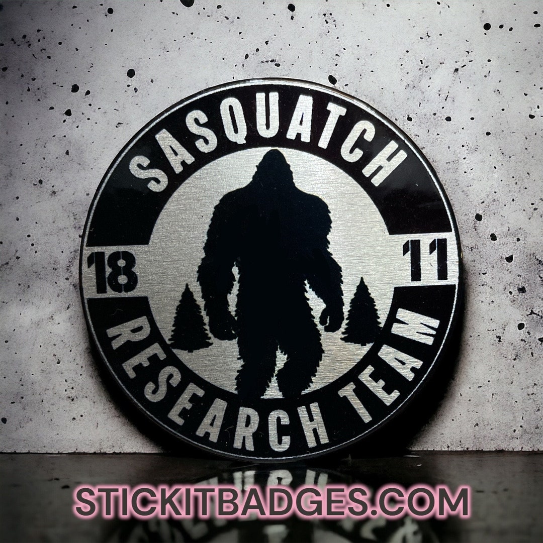 Sasquatch Research Team Bigfoot Badge Fits Jeep, Toyota, Bronco, Nissan ...