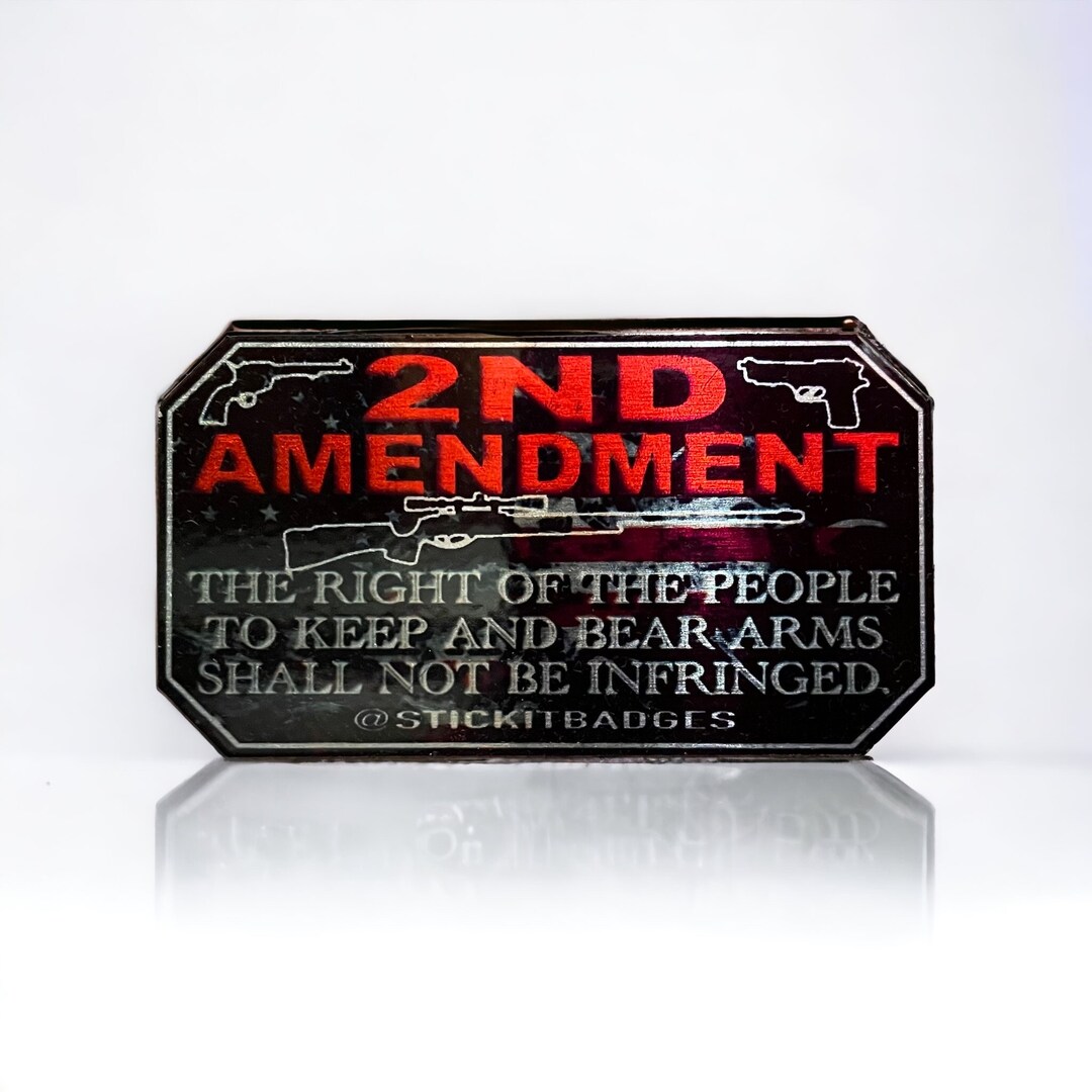2nd Amendment Right Metal Vehicle Badge Decal! the Right of the People ...