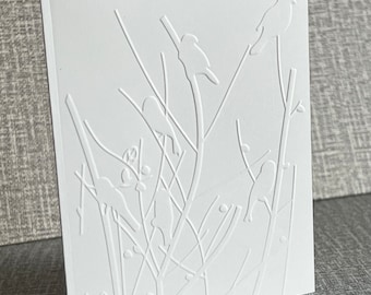 Embossed Note Cards, Blank Cards, Assorted Cards, Minimalist Cards, 4 ...