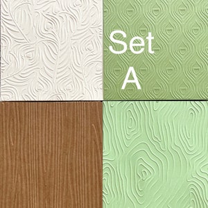 100 Pcs, Embossed Cardstock, Neutral Shades Card Toppers, Earth Tones ...