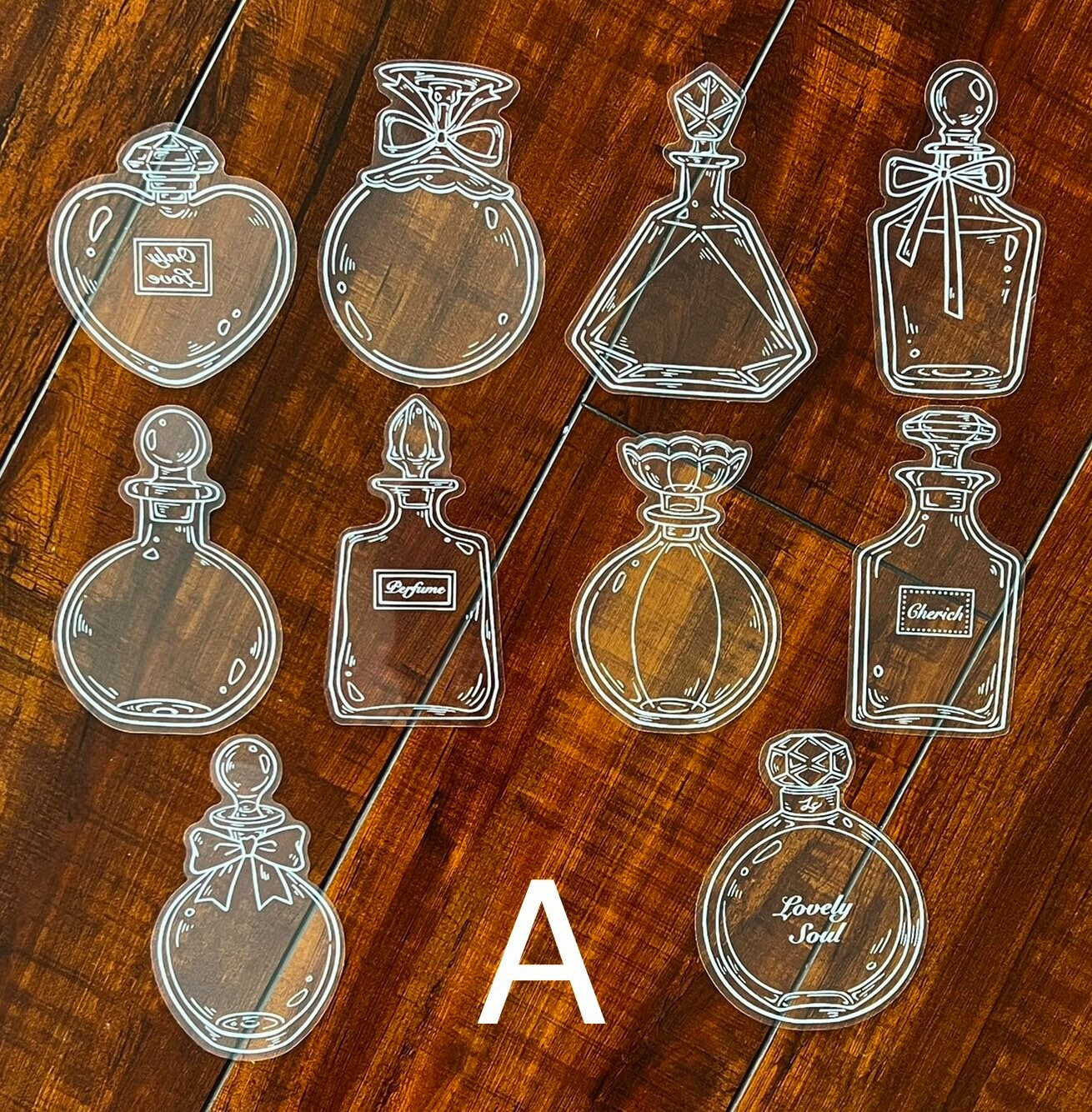 Retro Vintage Transparent Stickers Clear Stickers Junk - Etsy