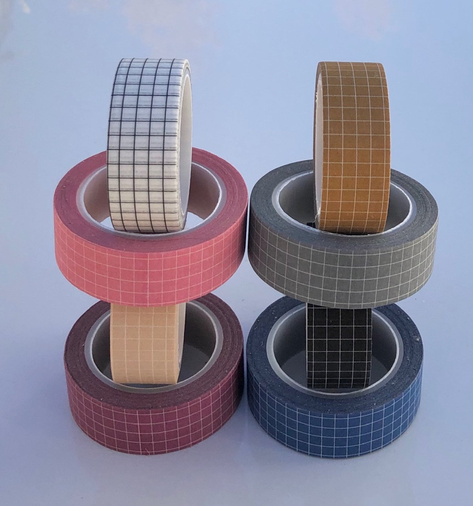 Grid Washi Tape Scrapbooking Supplies Journal Supplies - Etsy