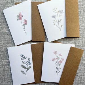 Floral Note Cards, A2 Assorted Cards, Handmade Cards With Envelopes ...