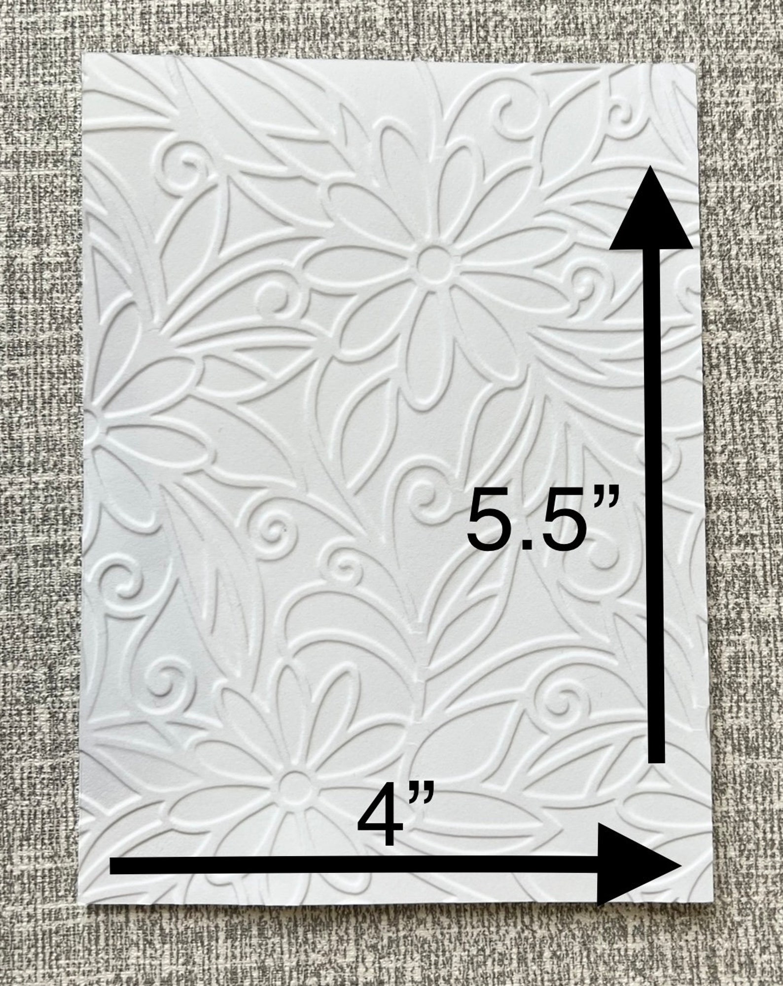 50 Pcs Pink or White Decorative Embossed Cardstock, Card Toppers ...