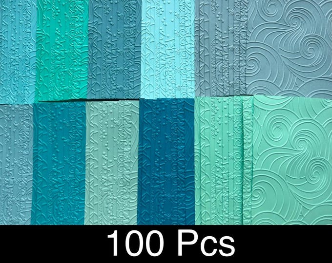 100 Pcs, Embossed Cardstock, Neutral Shades Card Fronts and Toppers ...