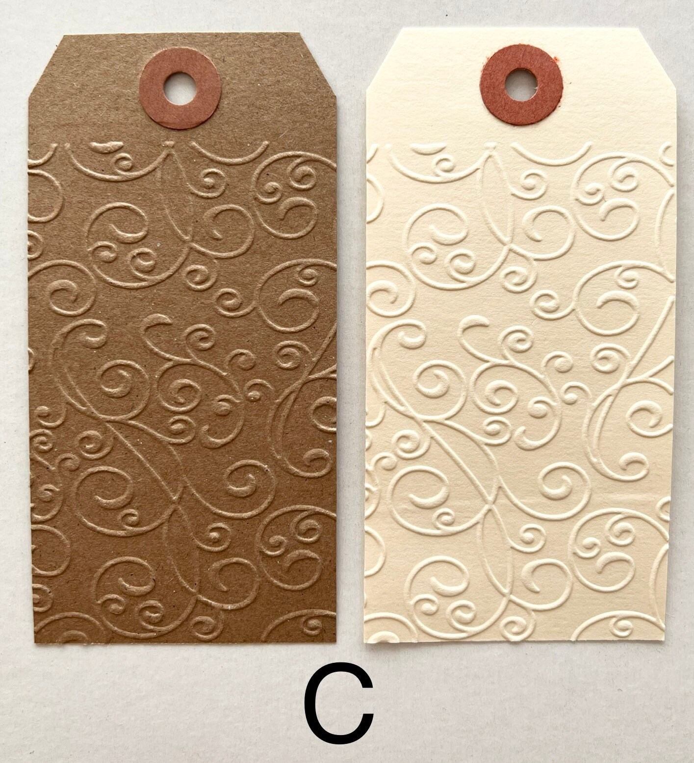Embossed Tags, Gift Tags, Journal Supplies, 12 Pcs - Etsy