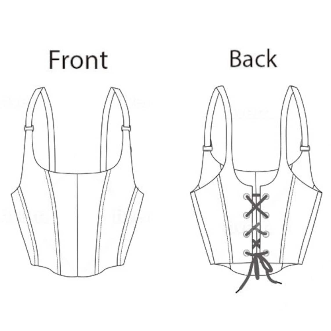 Loungewear Corset Top, Pdf Top Pattern, Digital Sewing Pattern ...