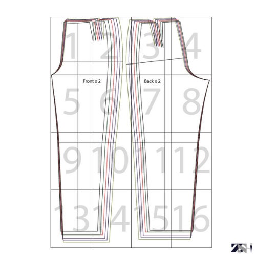 Basic Pants Pattern, Sewing Pattern, Downloadable Pattern, Basic ...